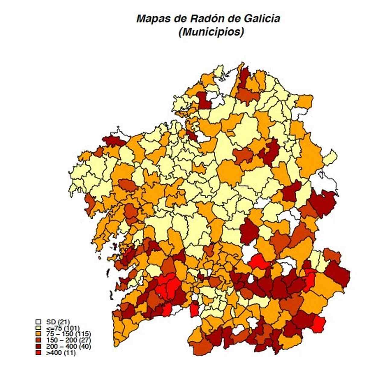 GAS RADÓN EN GALICIA